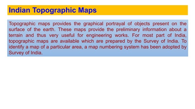 Toposheet indexing . | PPTX