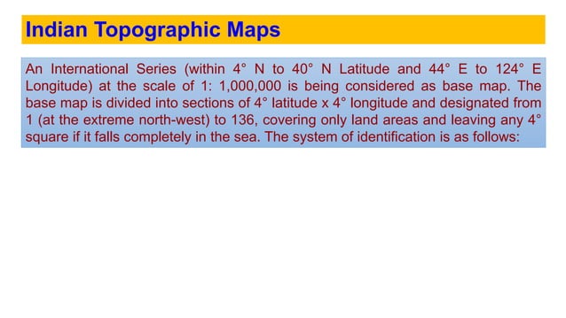 Toposheet indexing . | PPTX