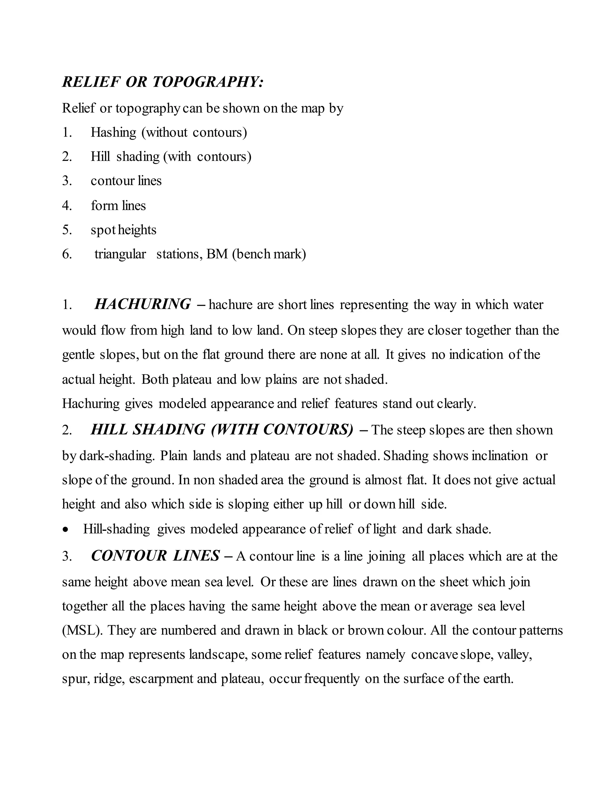 Toposheet interpretation | DOC