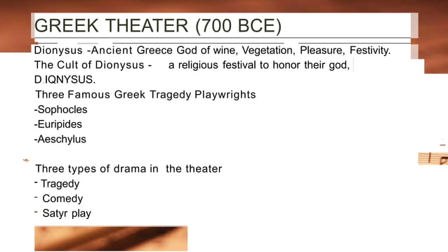 EVOLUTION OF THEATER FOURTH QUARTER ARTS | PPT