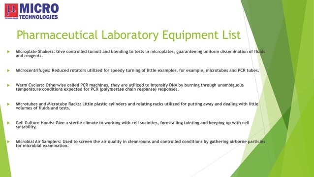 Top Pharmaceutical Laboratory Equipment List.pptx | Chemistry | Science