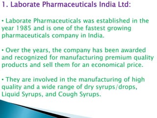 Top pharma syrup manufacturer in india ppt | PPTX