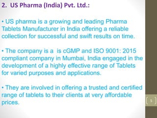Top pharma tablets manufacturer in india ppt | PPT