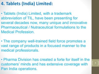 Top pharma tablets manufacturer in india ppt | PPT