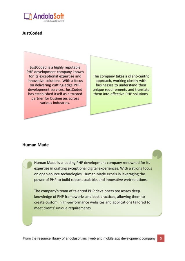 Ranking The Best PHP Development Companies in the World | PDF