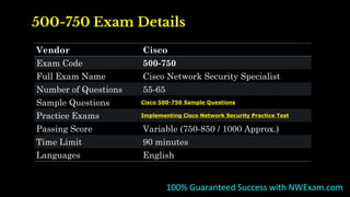 Top Practice Questions for the Cisco 500-750 CNSS Exam | PDF
