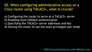 Top Practice Questions for the Cisco 500-750 CNSS Exam | PDF