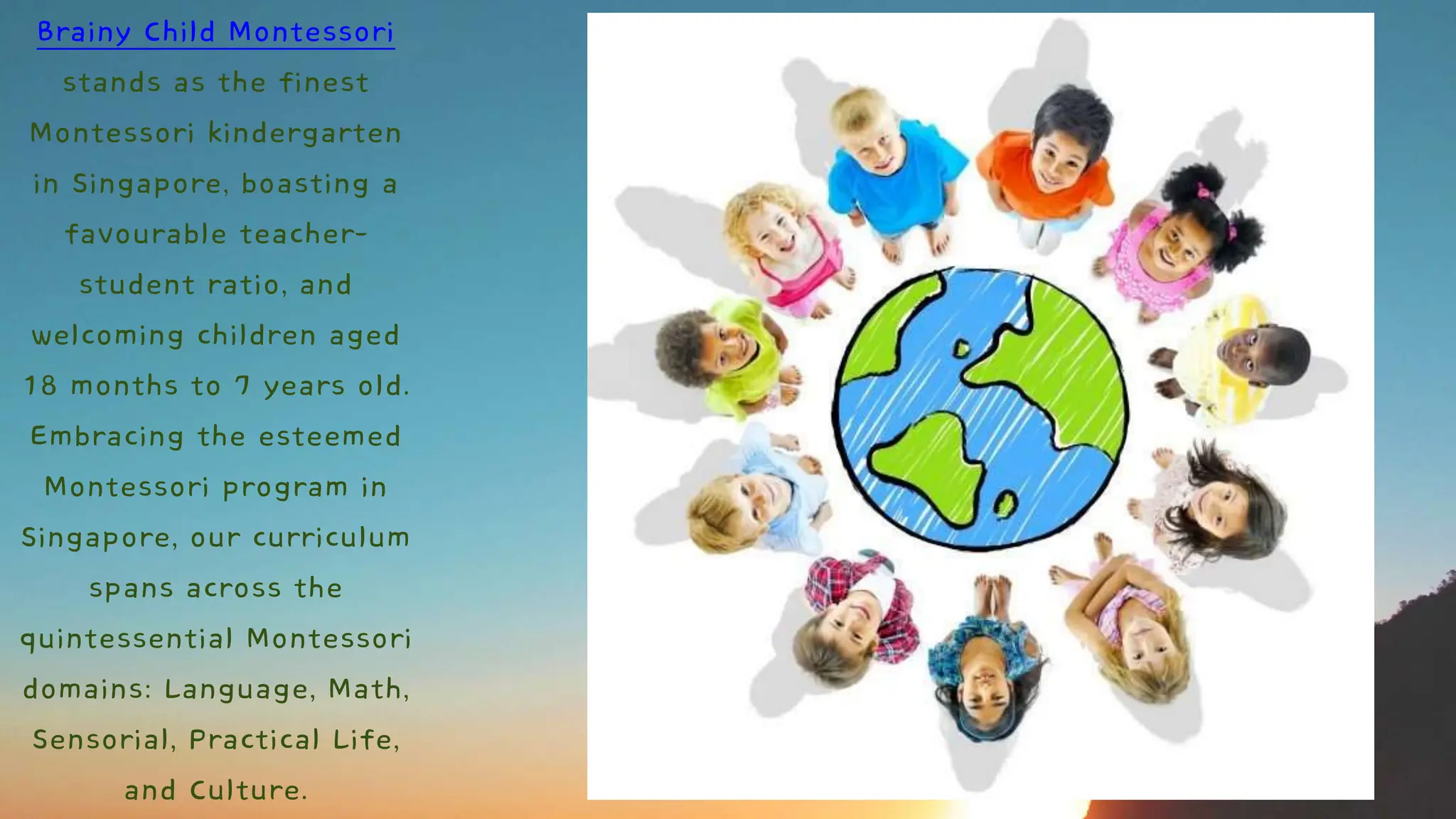 Top Kindergarten Montessori Preschool in Singapore | PPTX | Daycare and ...