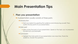 Top presentation tips for college students | PDF