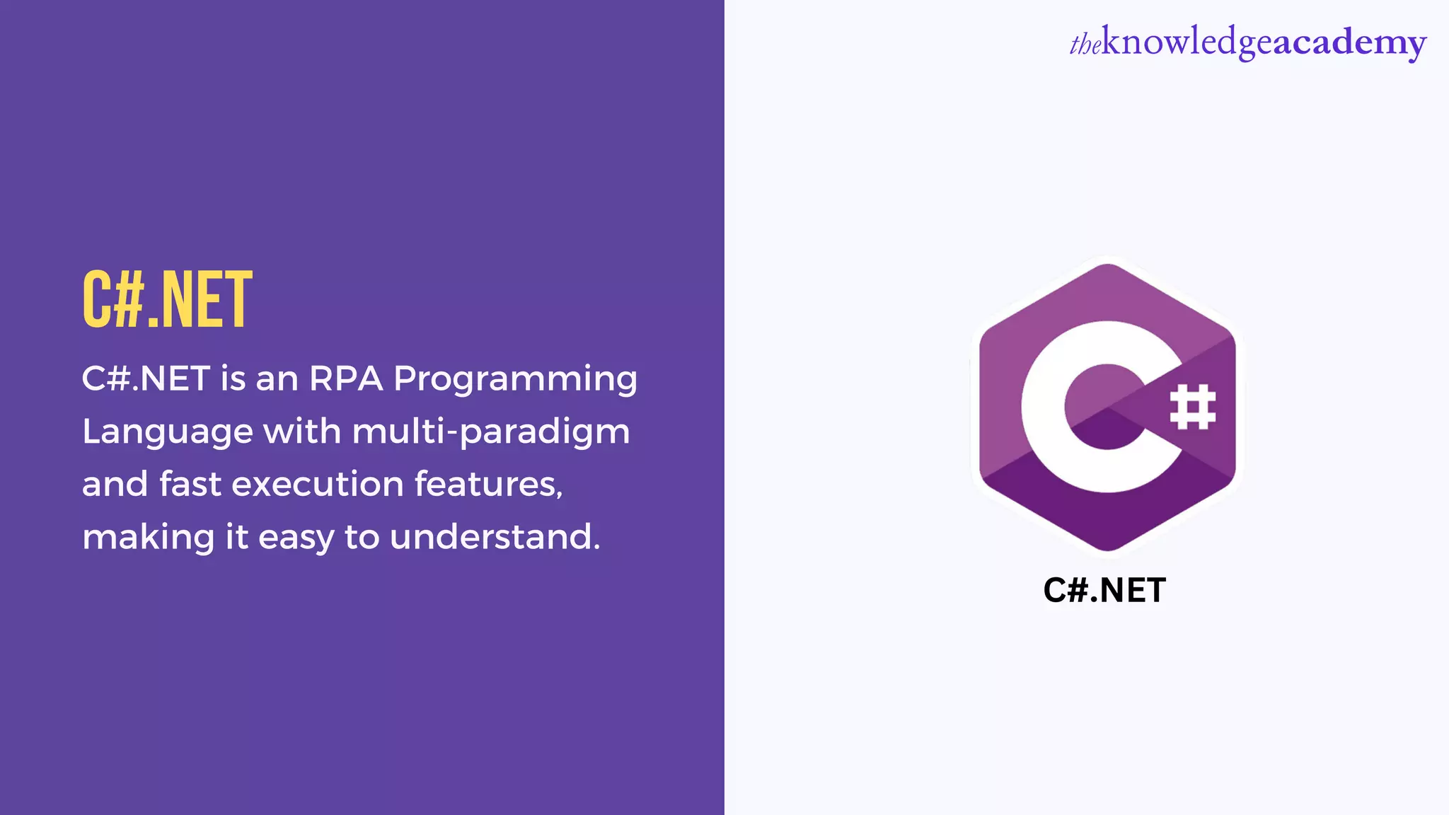 Top Programming Languages for RPA UiPath | The Knowledge Academy | PDF