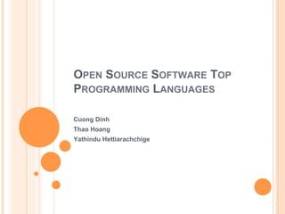 Top programming languages in open source software | PPT