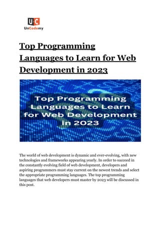 Top Programming Languages to Learn for Web Development in 2023 (1).pdf