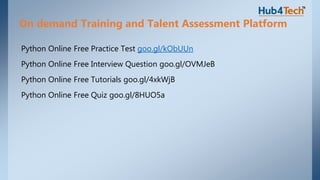 Top python interview question and answer | PPTX