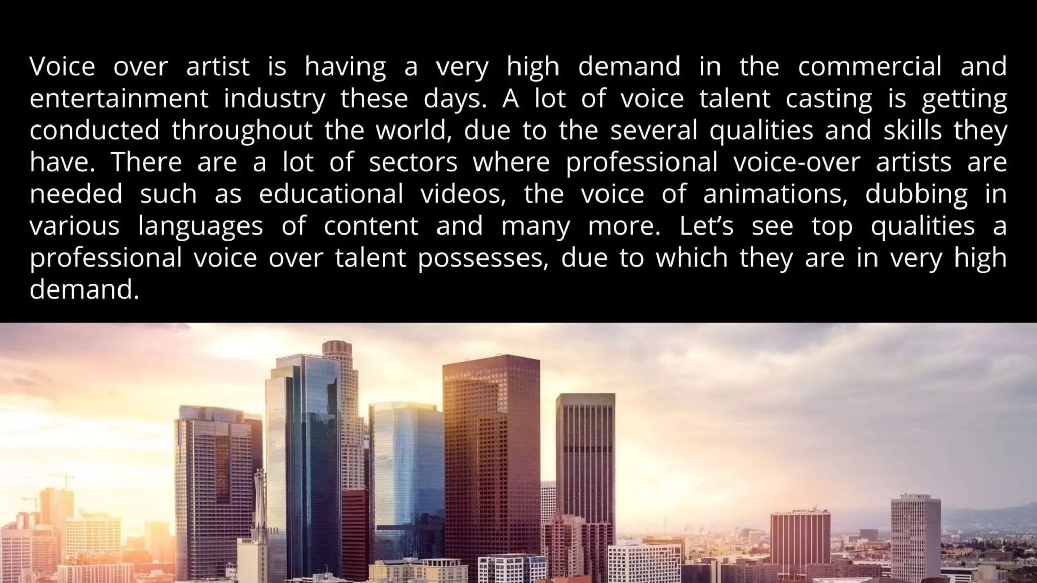 Top Qualities Of A Professional Voice-Over Talent.pptx