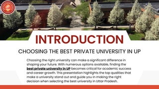 Top Qualities to Look for in the Best Private University in UP.pdf