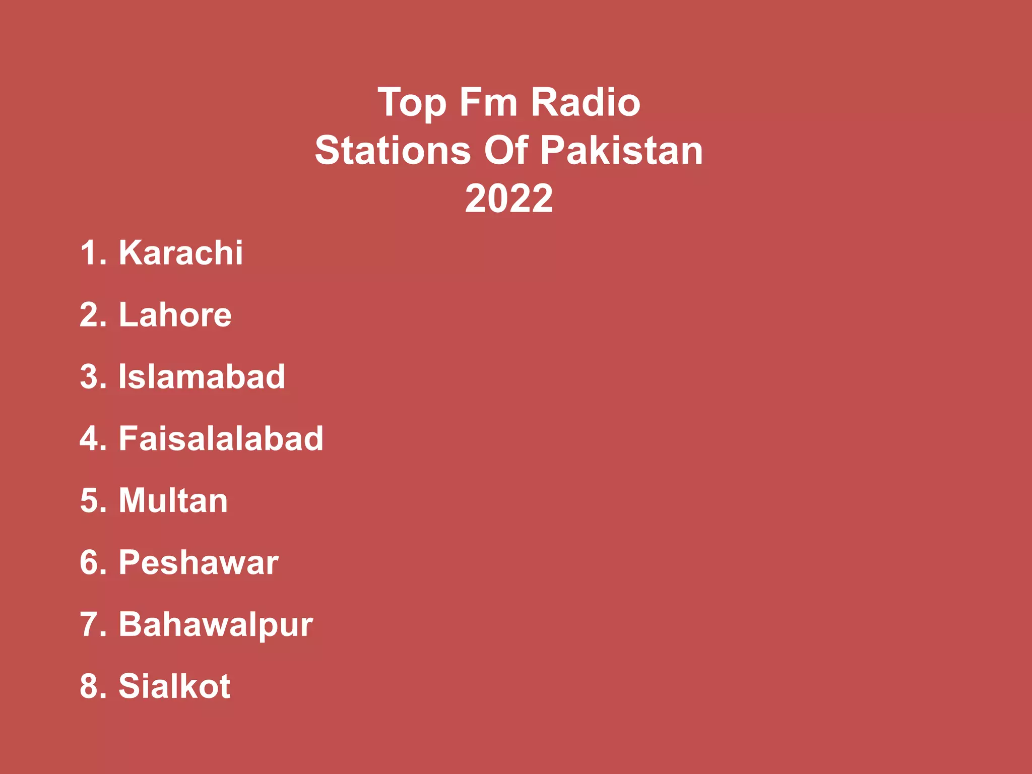 Top Fm Radio Stations Of Pakistan 2022.pptx