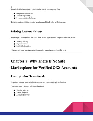 The Truth About Buying Verified OKX Accounts A Simple Guide | DOCX
