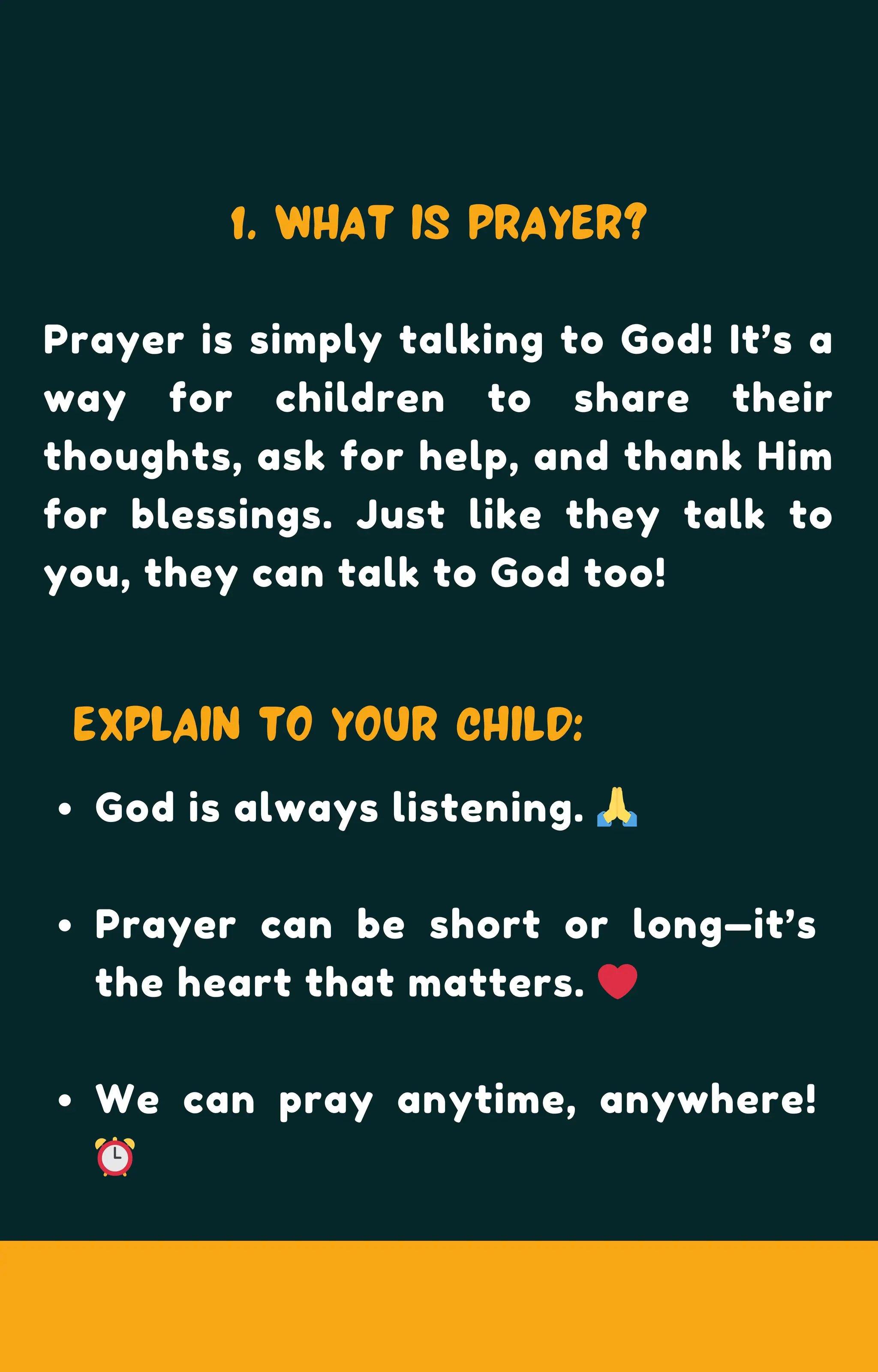 Teaching Your Kids to Pray: A Simple Guide for Parents | PDF