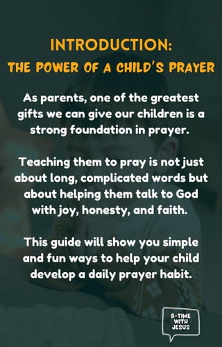 Teaching Your Kids to Pray: A Simple Guide for Parents | PDF