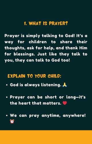 Teaching Your Kids to Pray: A Simple Guide for Parents | PDF