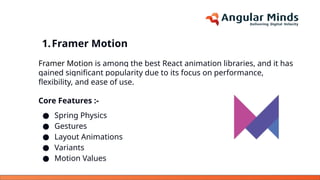 Top React Animation Libraries by Angular Minds | PPT