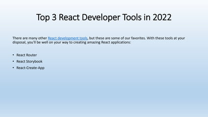 Top ReactJS Developer Tools.pptx