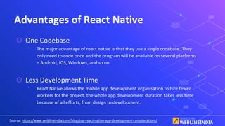 Top React Native App Development Considerations You Shouldn’t Miss | PPT