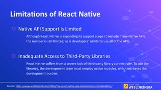 Top React Native App Development Considerations You Shouldn’t Miss | PPT
