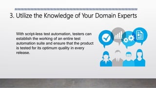Top Reasons to Adopt Script-less Test Automation | PPT
