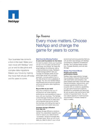 Top reasons to choose NetApp | PDF