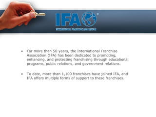 Top reasons to join the international franchise association by greg ...