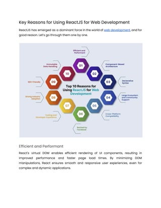 Top Reasons to Use ReactJS for Web Development | PDF