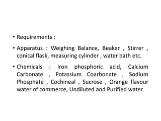 To prepare and submit compouns ferrous phosphate syrup WPS Office.pptx