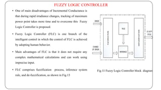 Comparision of Incremental Conductance with Fuzzy Controller | PPTX