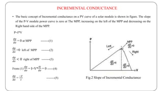 Comparision of Incremental Conductance with Fuzzy Controller | PPTX
