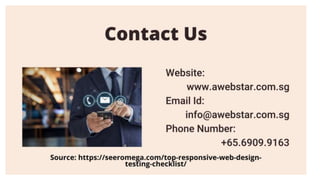 Top Responsive Web Design Testing Checklist | PPT