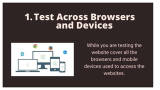 Top Responsive Web Design Testing Checklist | PPT