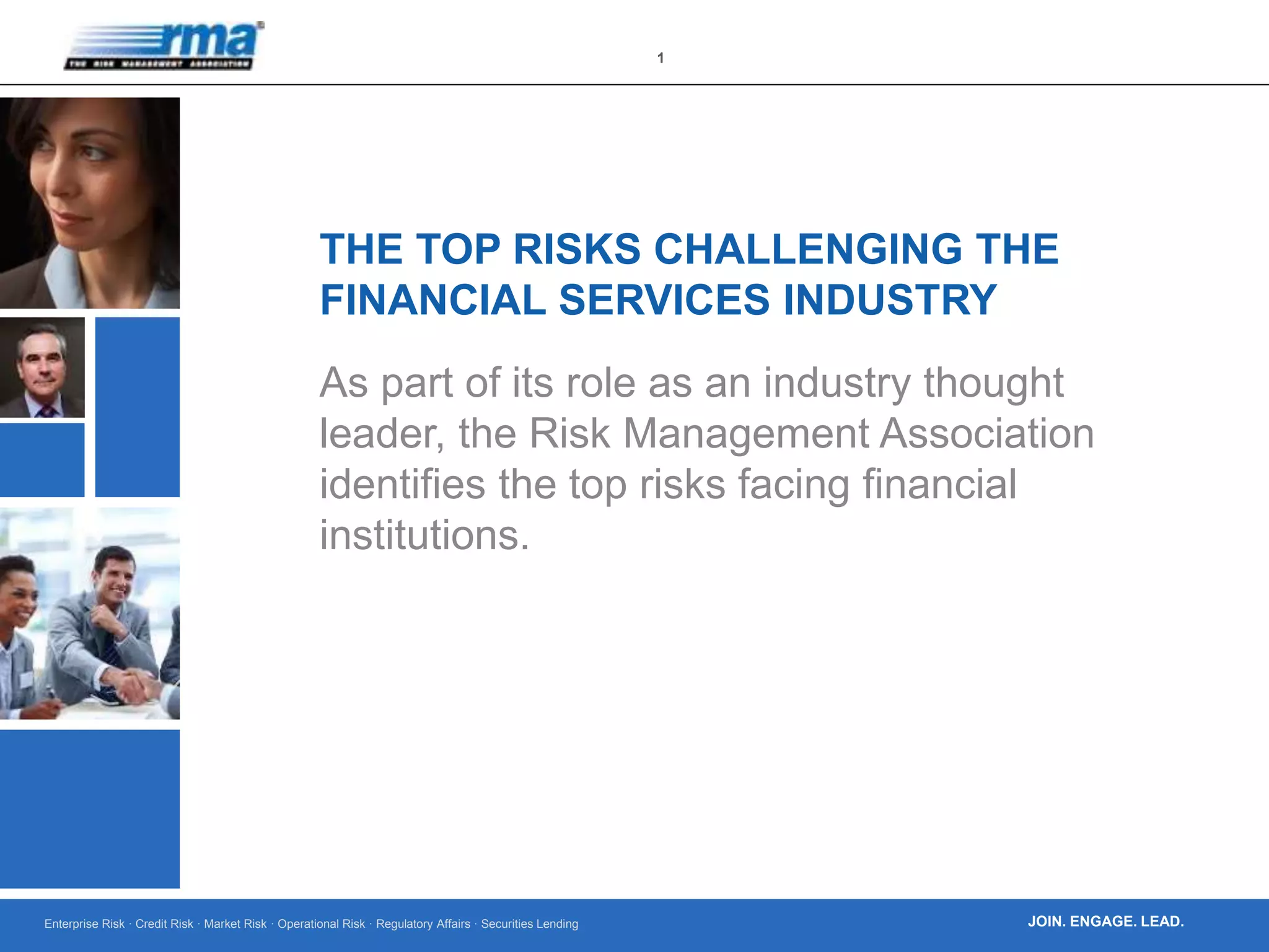 The Top Risks Challenging the Financial Services Industry | PPT