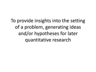 To provide insights into the setting of a | PPTX | Science