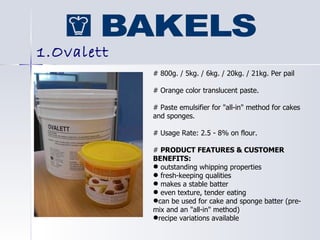 Tops 10 B A K E L S Products | PPT