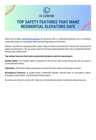 Top Safety Features That Make Residential Elevators Safe.pdf