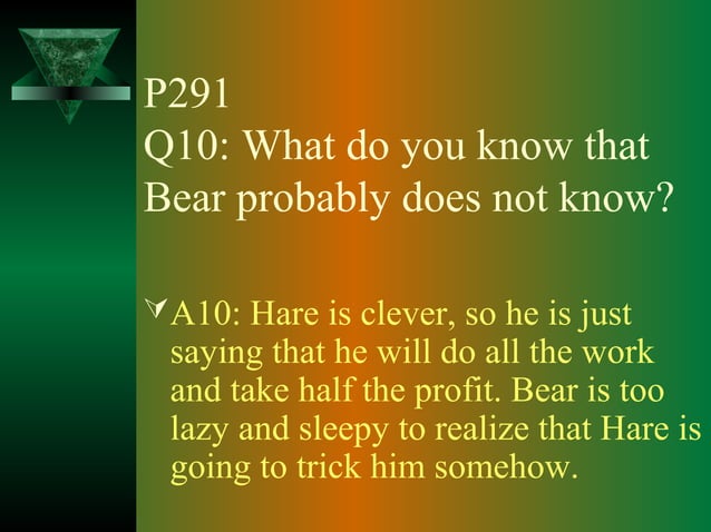 Tops and bottoms reading comprehension | PPT