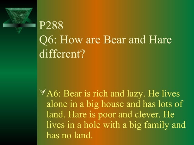 Tops and bottoms reading comprehension | PPT