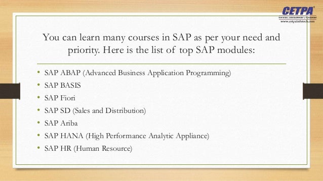 Top SAP Modules to go within 2022 | PPTX