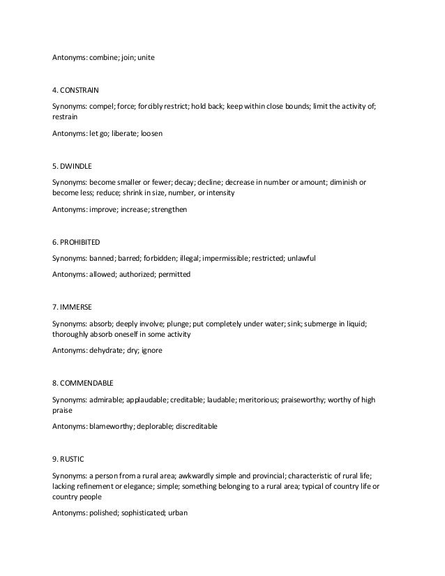 Top Sat Vocab Words | PDF