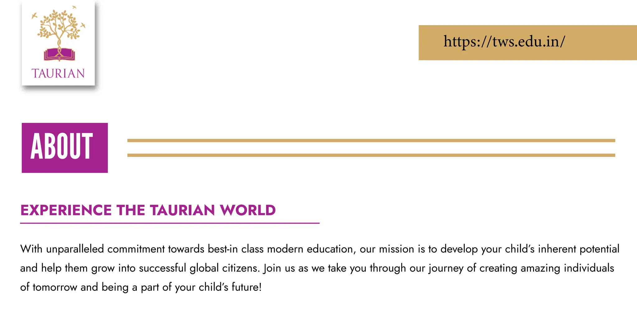 Discover the Best Boarding School in India with Taurian World School | PDF