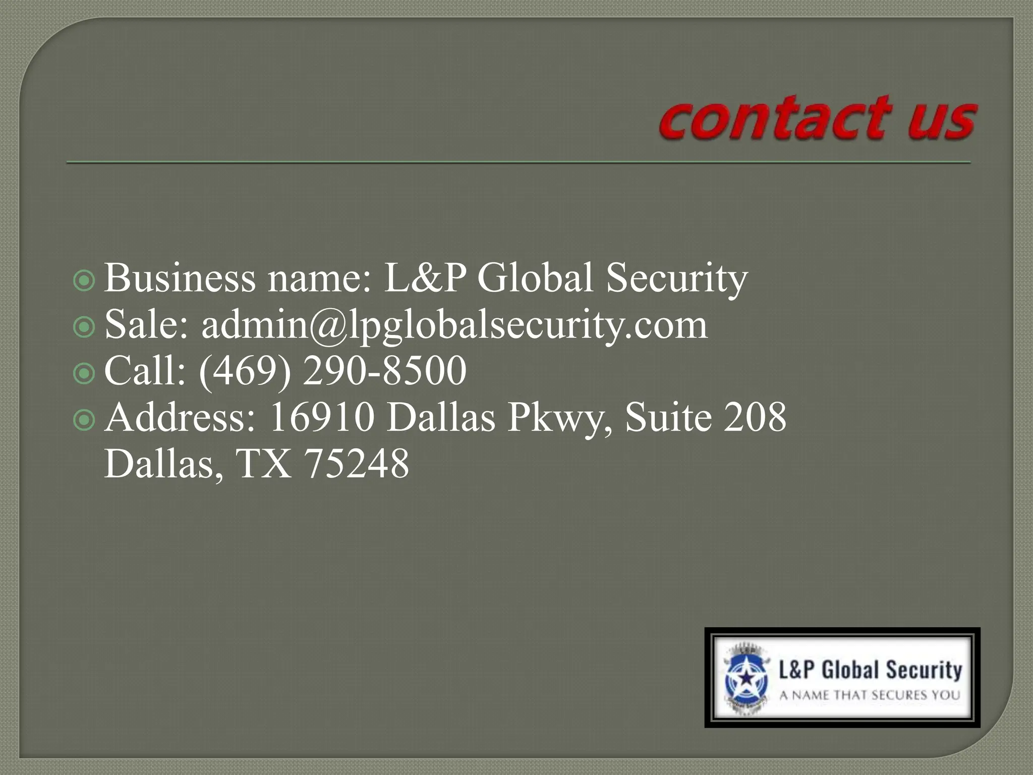 Top Security Services Dallas TX ppt.pptx | Business | Business and Finance