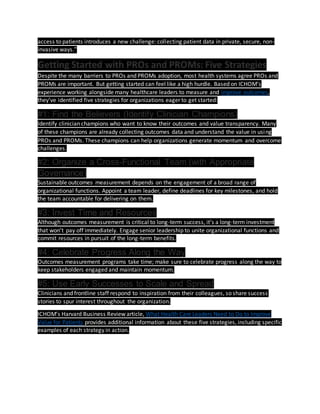 Top seven healthcare outcome measures of health | DOCX