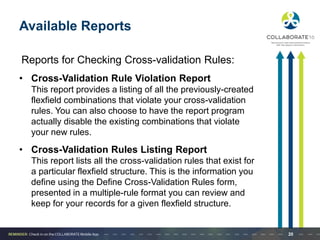 Top Seven Steps for Optimizing Cross-Validation Rules in General Ledger | PPT