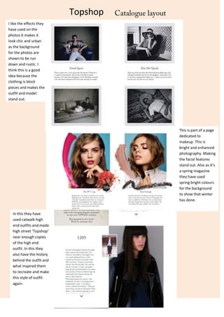 Topshop mag layout style | PDF